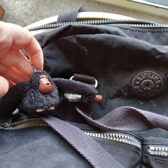 Kipling | Bags | Large Kipling Bag Black With Gorilla Messenger | Poshmark